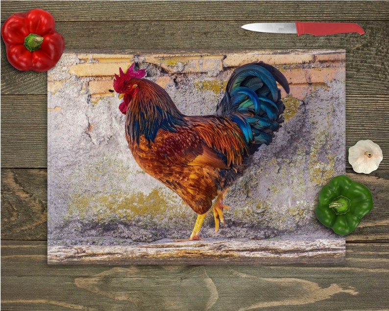 Rooster Cutting Board - Etsy