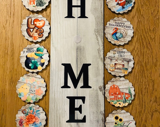 Interchangeable Seasonal Home Sign Wall Hanging Door Hanging - Etsy