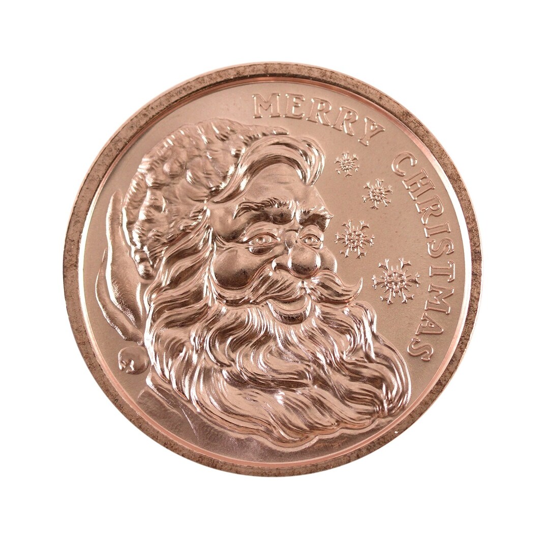 SANTA - GSM - 1oz. Pure Copper Bullion Round!! - Etsy