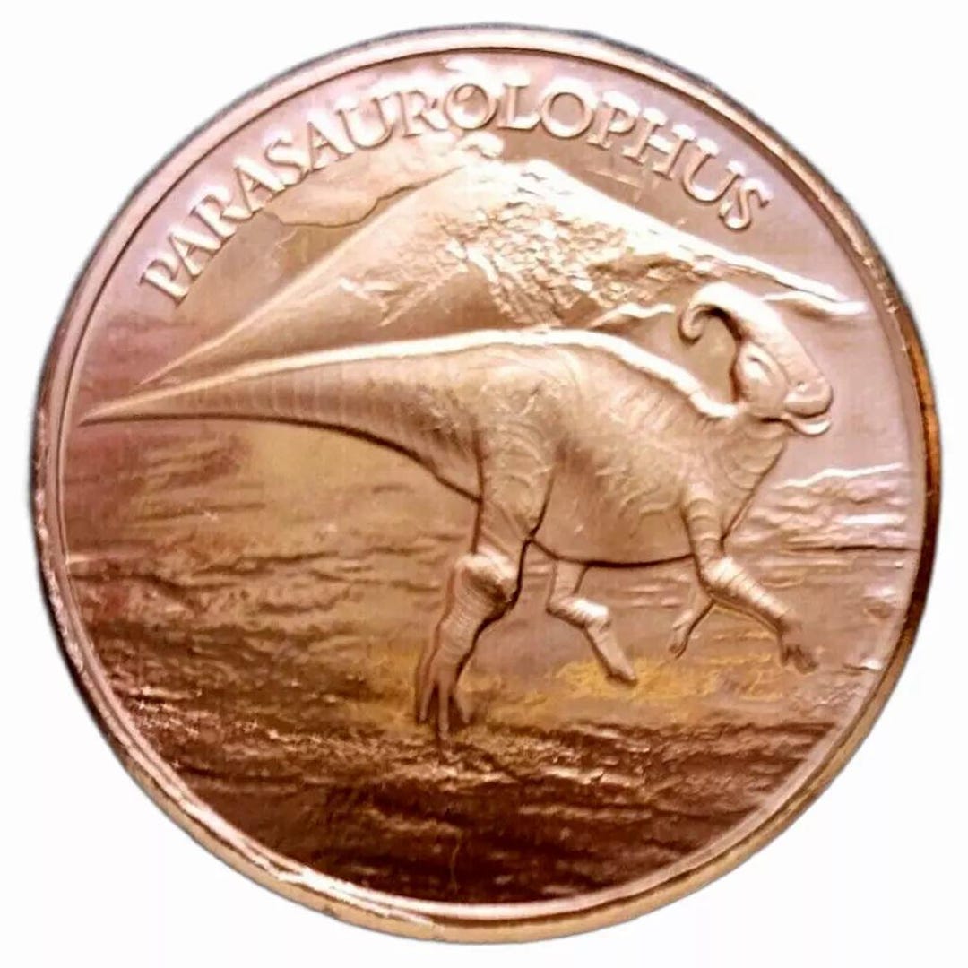 20 X Parasaurolophus Dinosaur - 1oz. Pure Copper Bullion Rounds!! - Etsy