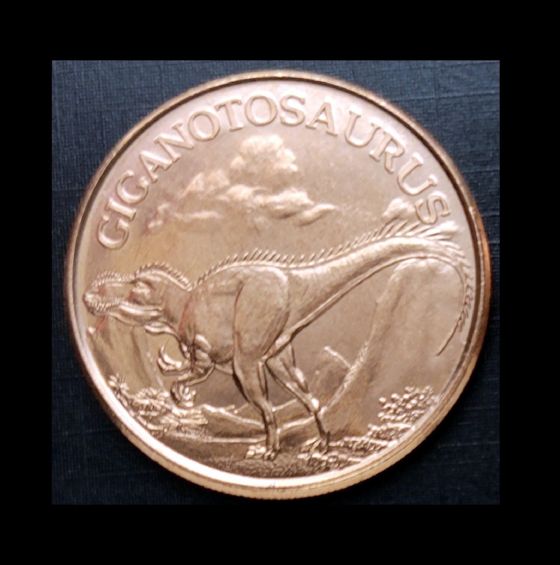 Dinosaurs - Giganotosaurus - 1oz. Pure Copper Bullion Round!! - Etsy