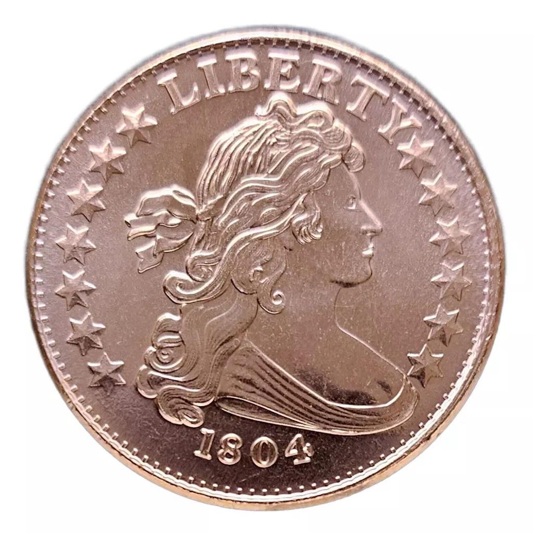 20 X 1804 Draped Bust - 1oz. Pure Copper Bullion Rounds!! - Etsy