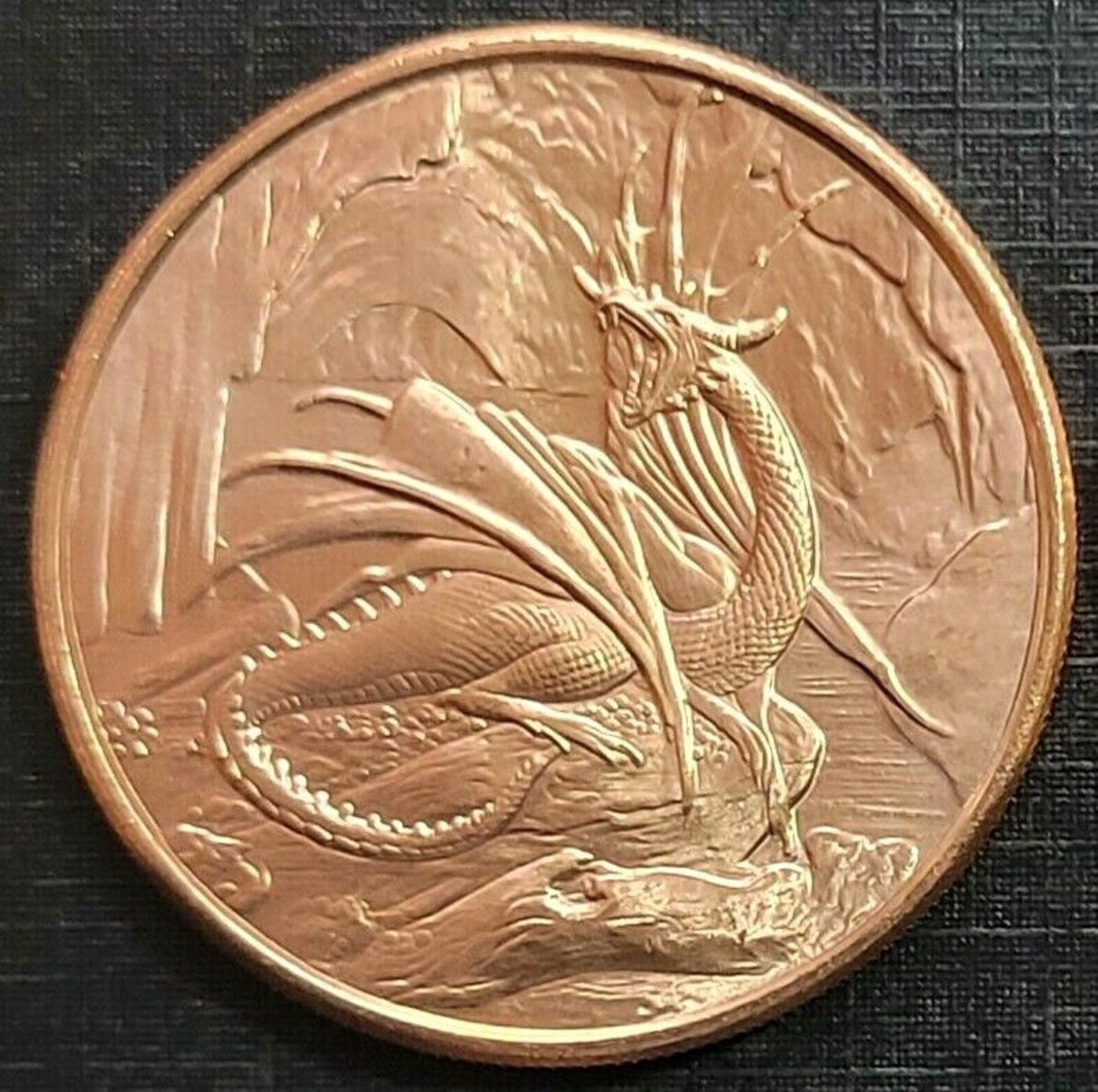 Nordic Creatures Nidhoggr Dragon 1oz. Pure Copper Bullion - Etsy Canada