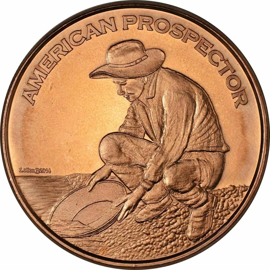 20 X American Prospector - 1oz. Pure Copper Bullion Rounds!! - Etsy