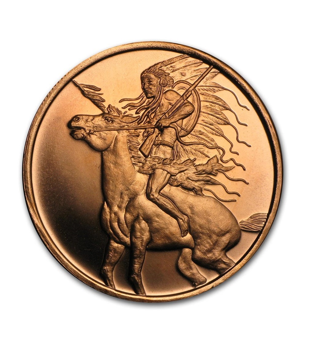 Native Americans - Red Horse 1oz. Pure Copper Bullion Round!! - Etsy