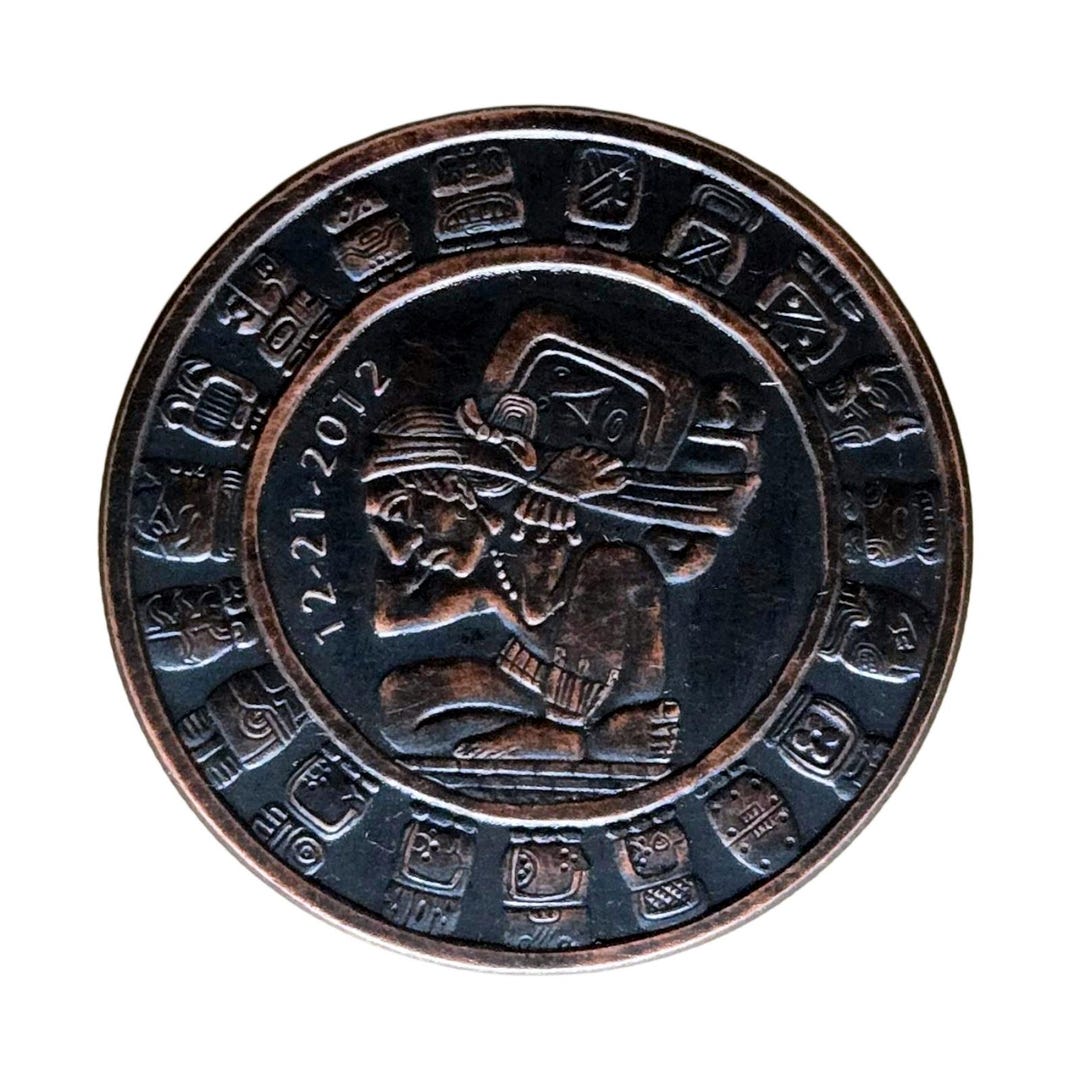 Mayan Calendar - 1oz. ANTIQUED Pure Copper Bullion Round!! - Etsy