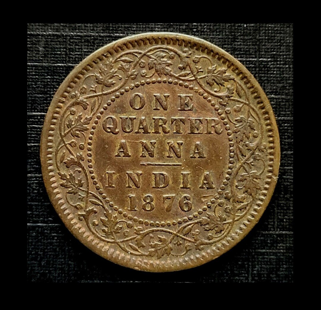 India 1876 1/4 Anna EF Extra Fine - Etsy Canada