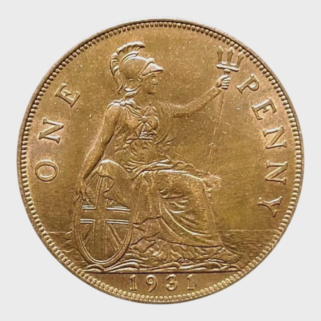 Great Britain - 1931 Penny AU55 - (INV1304) - About Uncirculated+ - Etsy