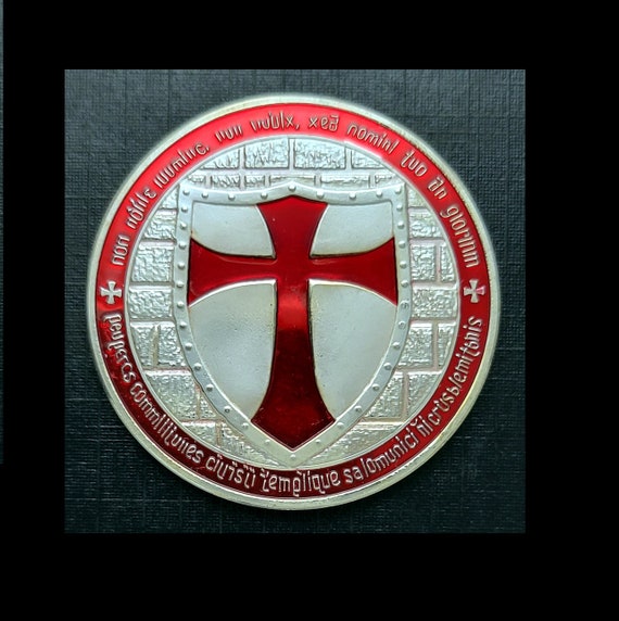 Knight Templar Crest Silver Plated 1oz. Fine Copper - Etsy Canada