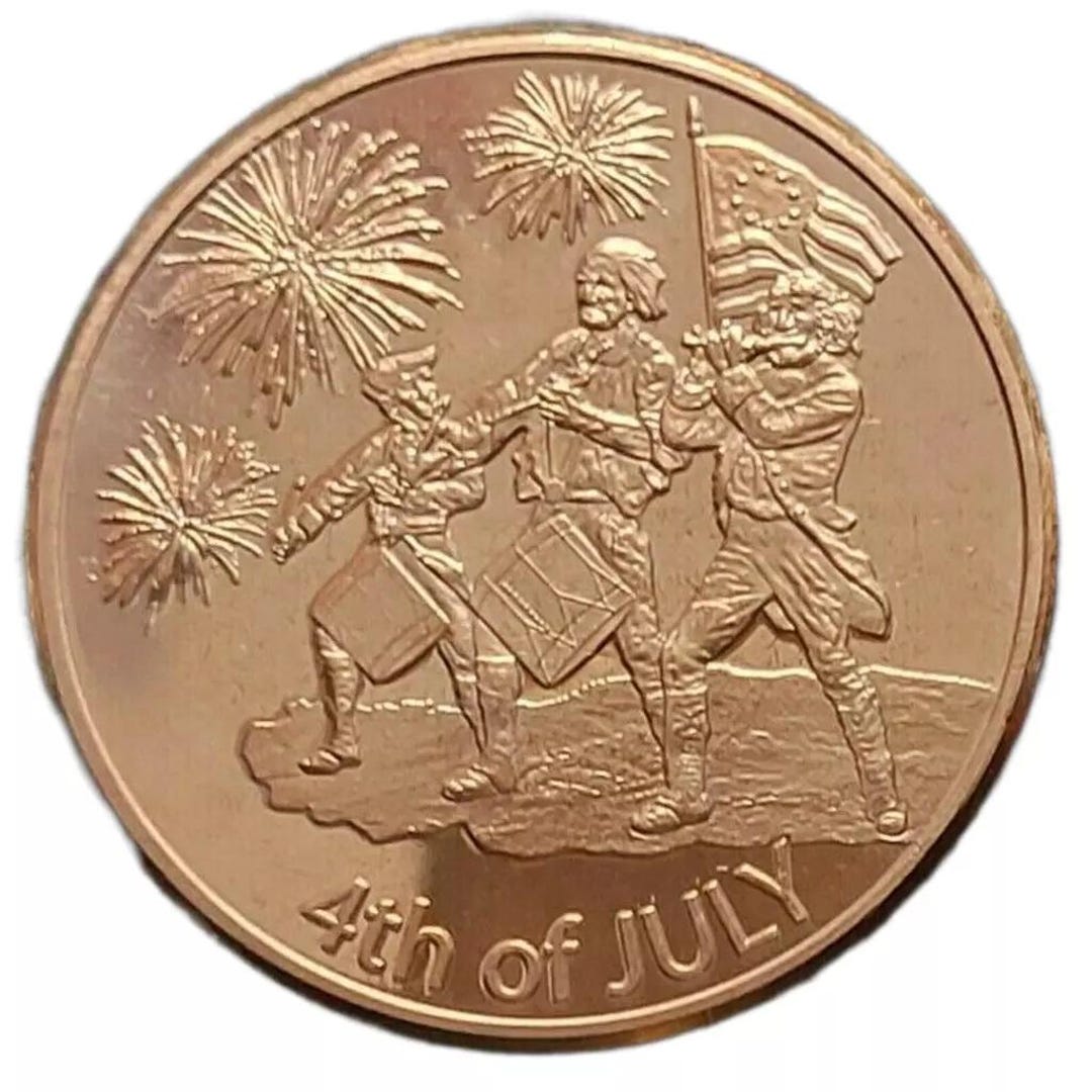 Spirit of '76 - 4th of July - 1oz. Pure Copper Bullion Round!! - Etsy