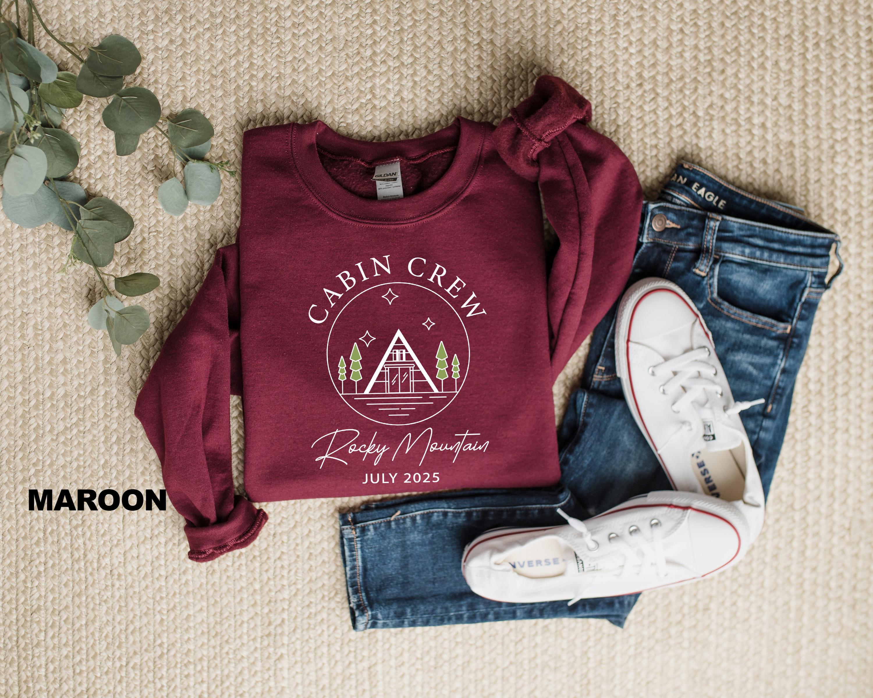 Custom Cabin Crew Sweatshirt, Camping Bachelorette Party Shirts, Custom ...