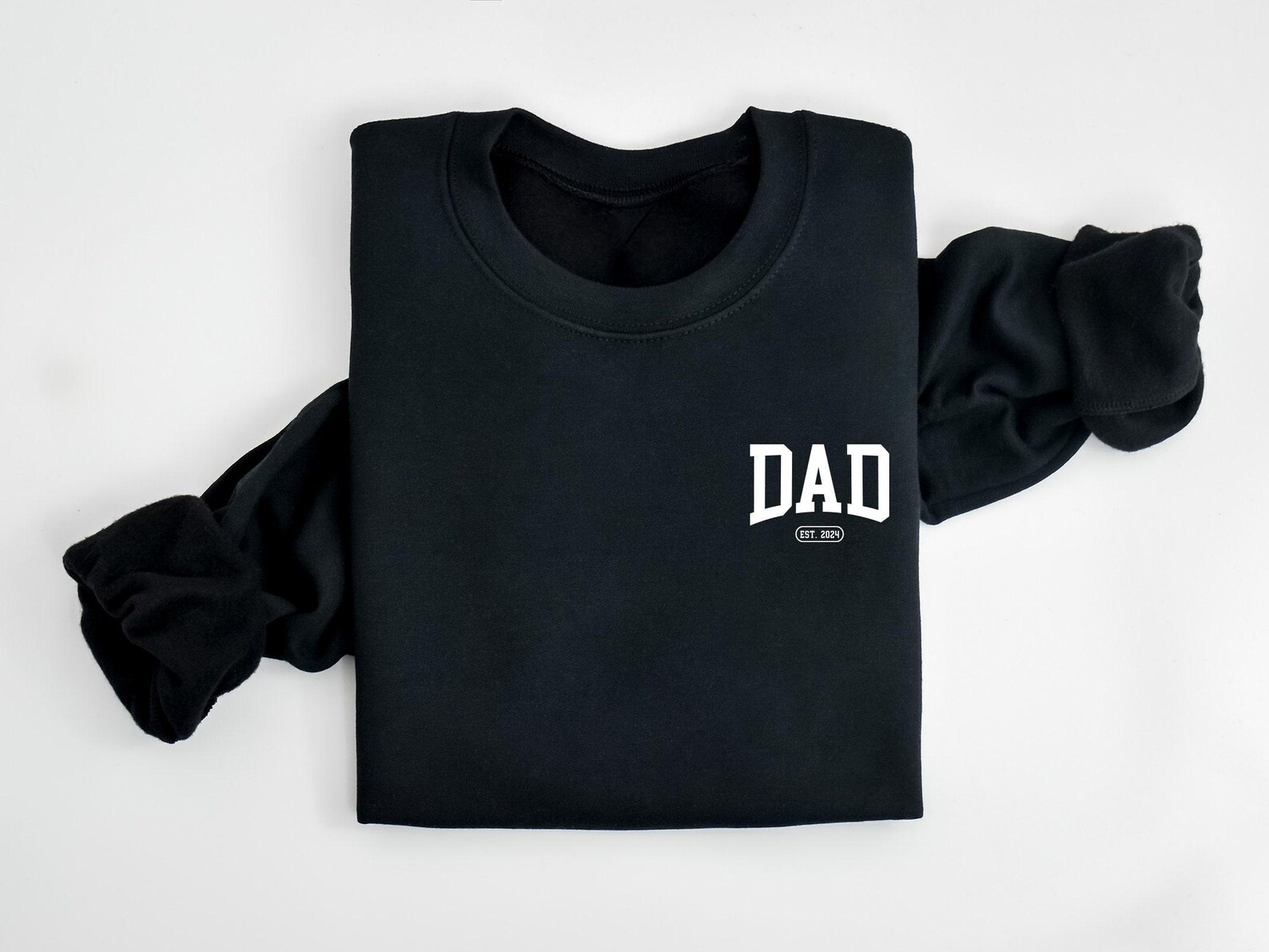Custom Dad Est. Sweatshirt, Baby Announcement Shirt, Dad Eat Shirt, Dad ...