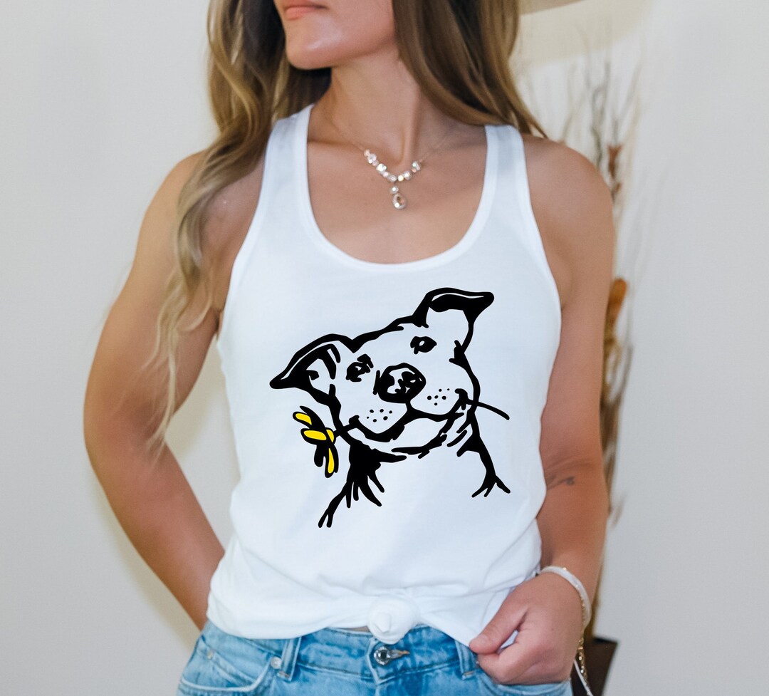 Pitbull Tank Top, Dog Lover, Pitbull Gift, Tank Top Gift, Pitbull Mom ...