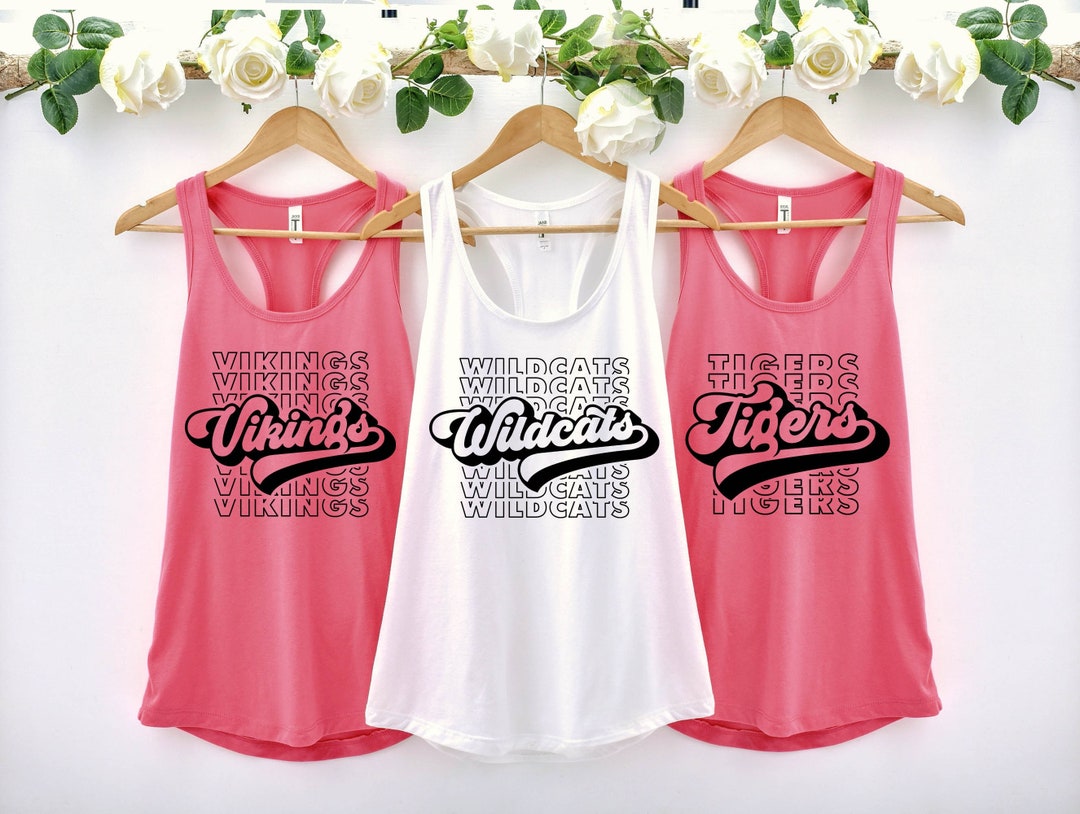 Football Teams Tank Top, Game Day, Mascot Team Tank Top, Your Team Tank ...