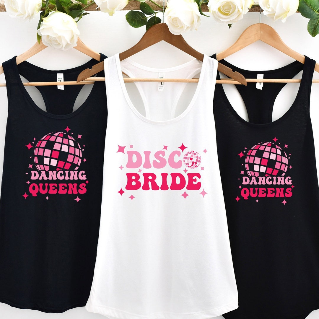 Disco Bachelorette Group Tank Top , Disco Bride Tank, Bridesmaid Group ...