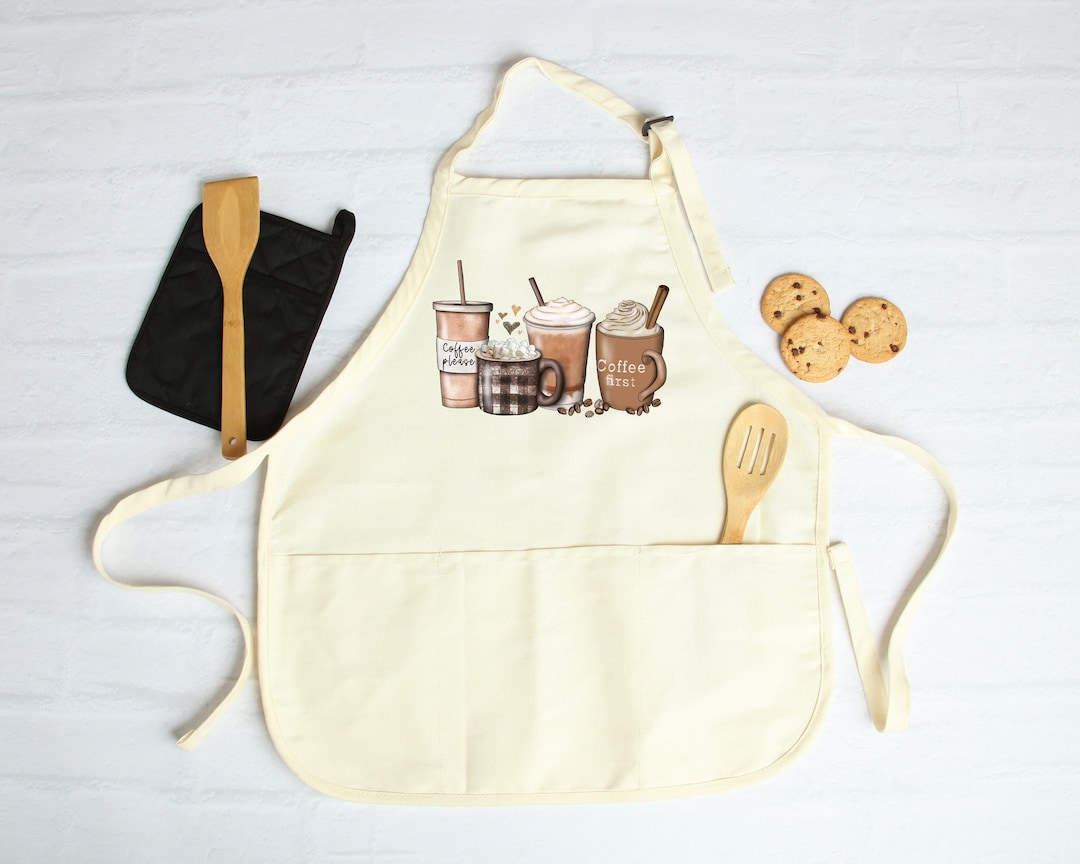 Coffee Lover Apron, Coffee Lover Gift, Coffee Apron, Coffee Shop Apron ...