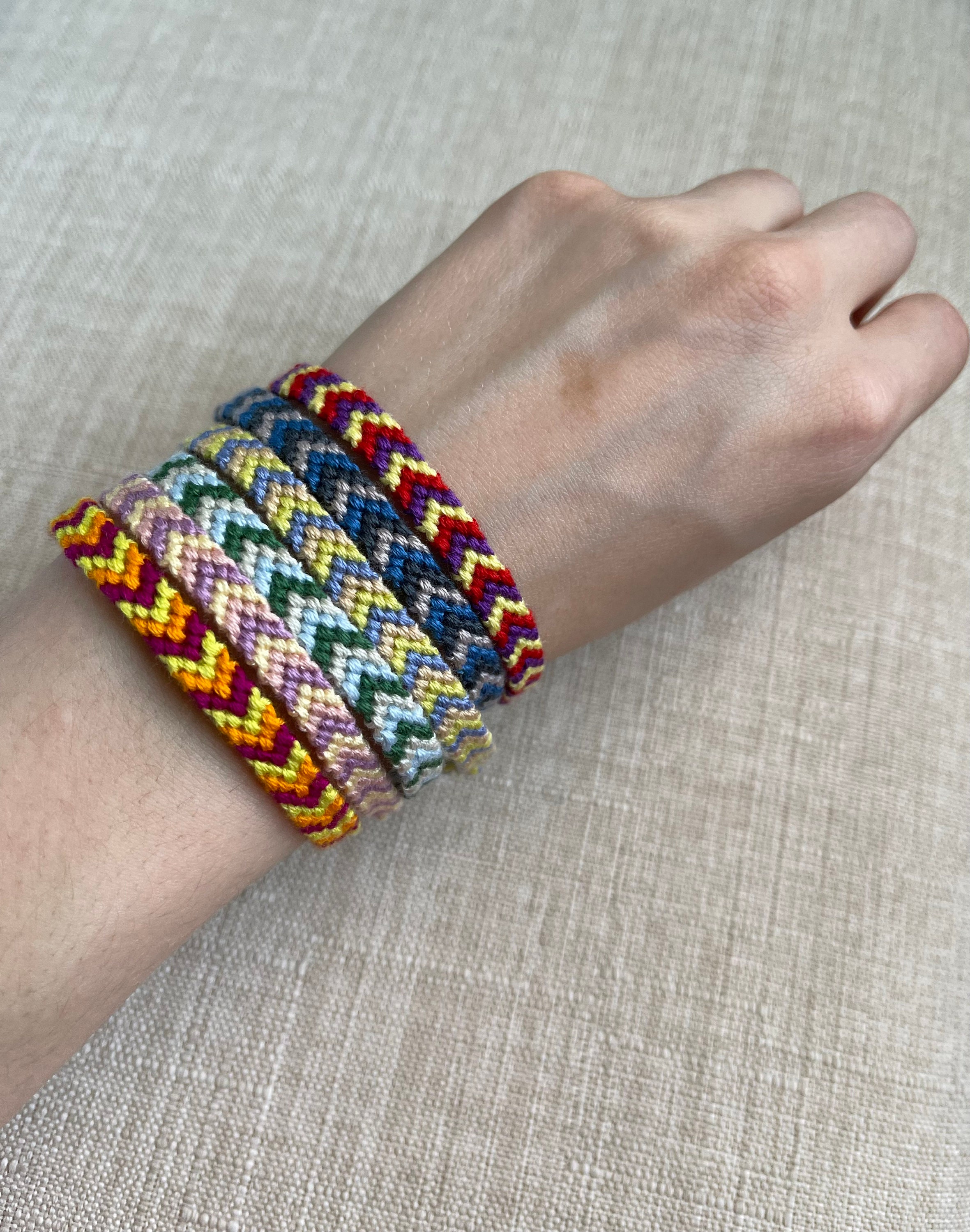 Customizable Chevron Friendship Bracelets - Etsy