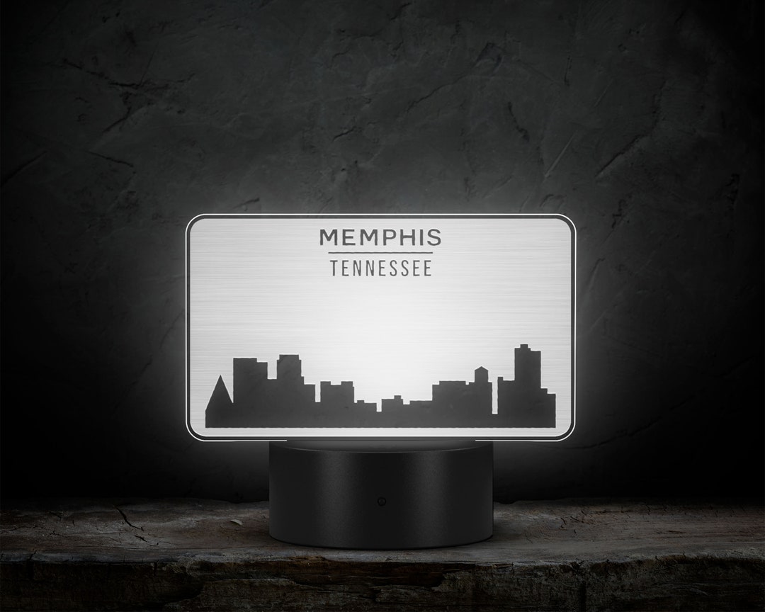 Memphis Skyline LED, Acrylic Sign, Neon Skyline for Bedroom - Etsy