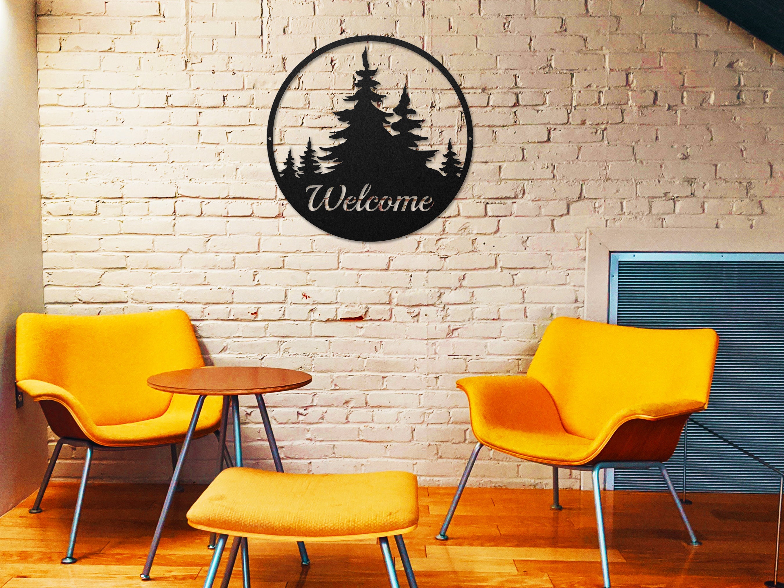 Welcome Sign, Metal Sign, Front Porch Welcome, Metal Laser Sign - Etsy