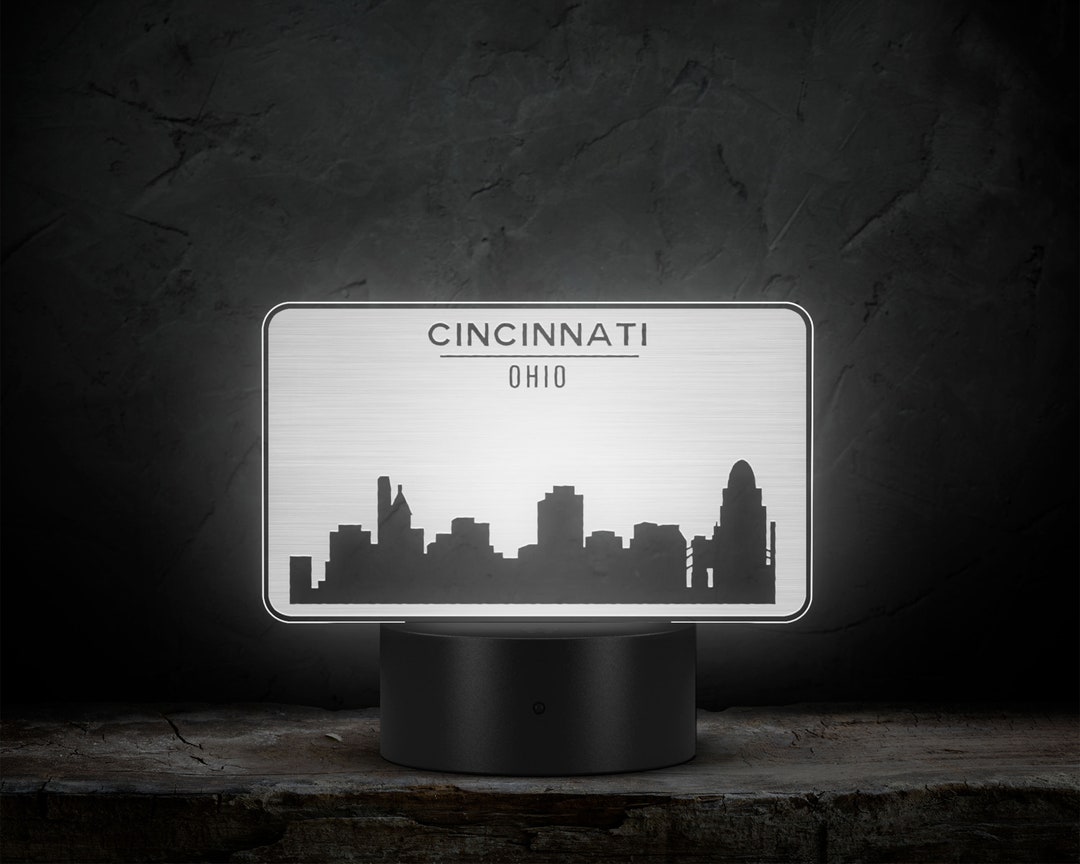 Cincinnati Skyline LED, Acrylic Sign, Neon Skyline for Bedroom - Etsy