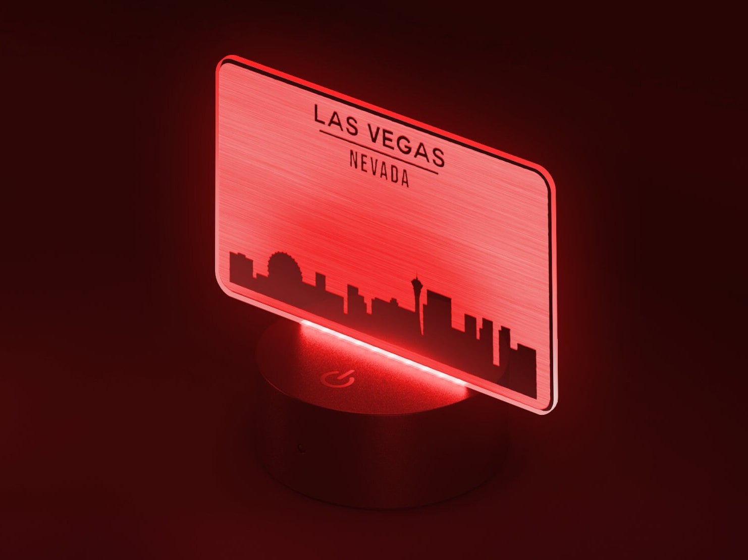 Las Vegas Skyline LED, Acrylic Sign, Neon Skyline for Bedroom - Etsy