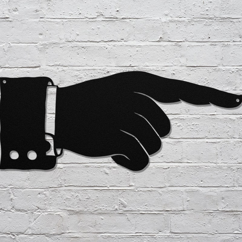 Finger Pointing Hand Sign - Etsy