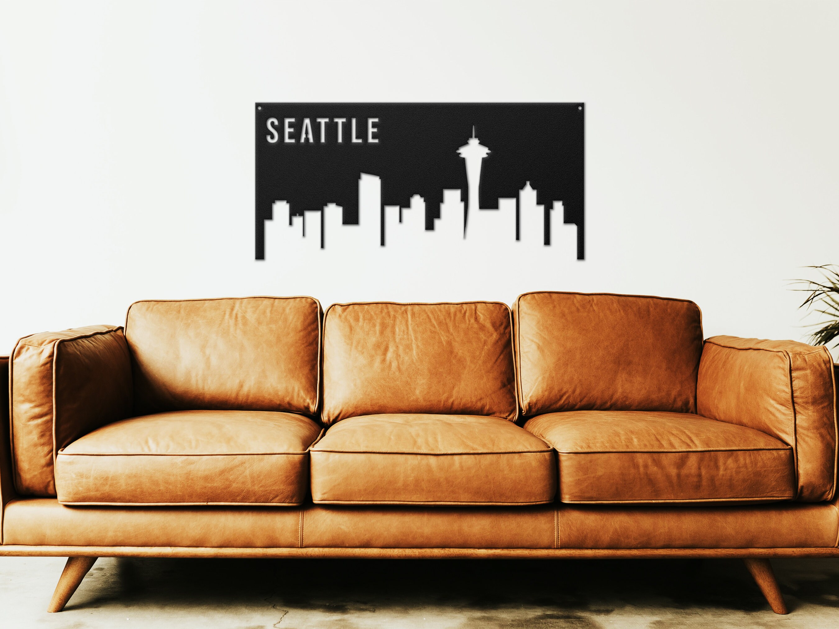 Seattle Metal Wall Art Cityscape Wall Art Personalized Metal - Etsy