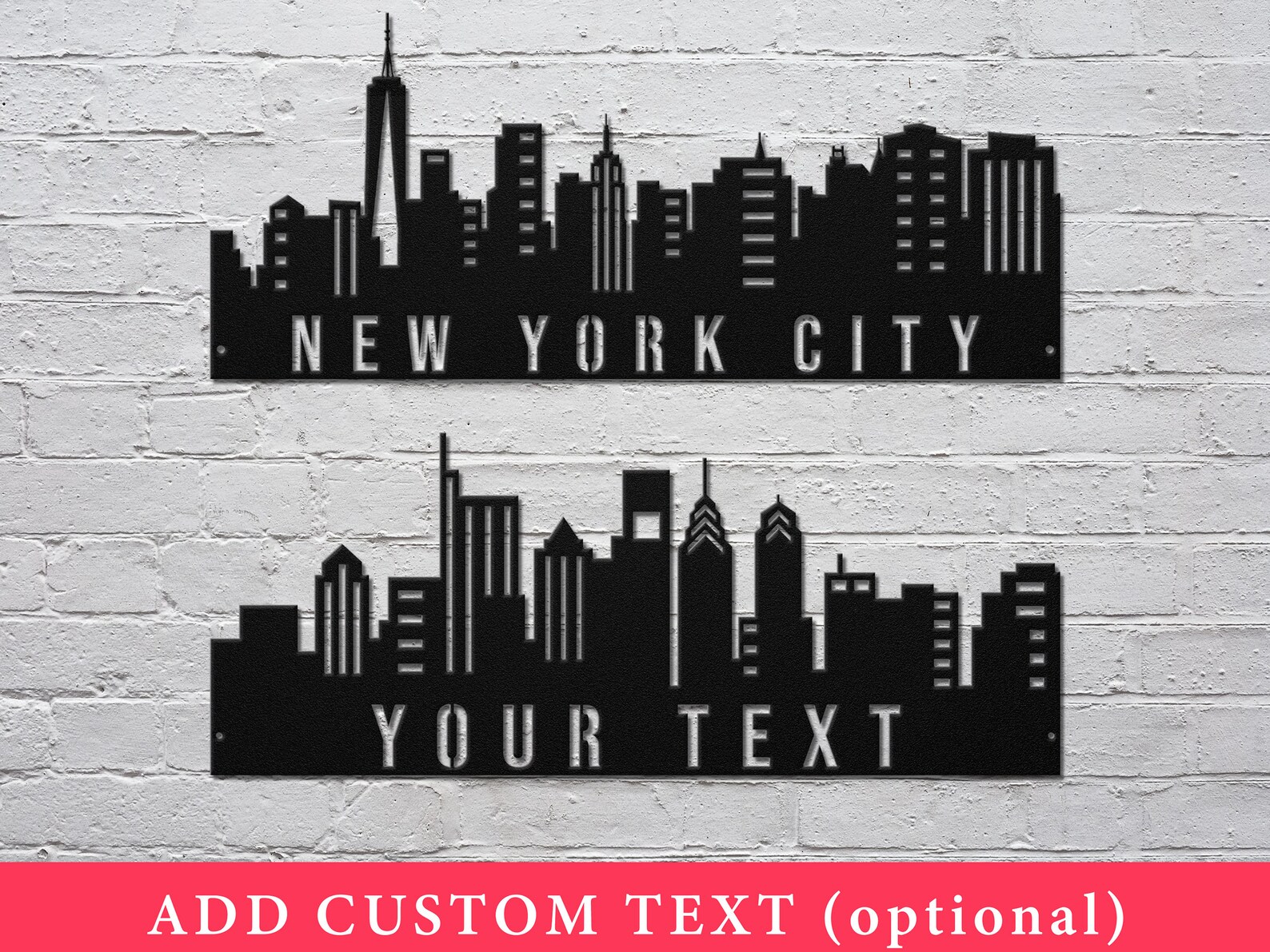 Seattle City Skyline, Personalized Metal Sign, Cityscape Wall Art, Any ...