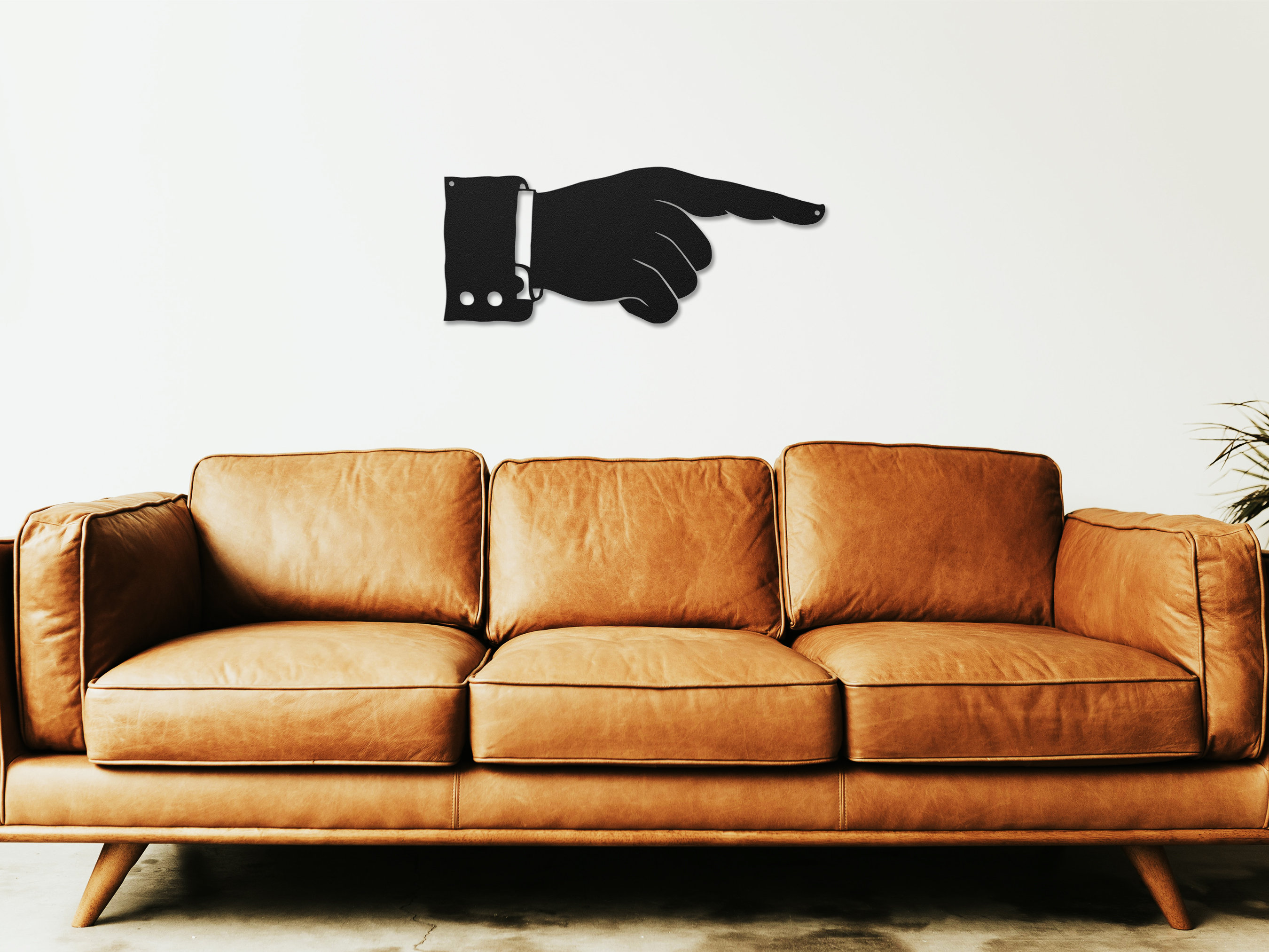 Right or Left Pointing Sign, Finger Pointing Metal Sign, Metal Wall Art ...