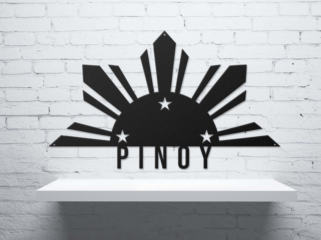 Stars and Sun Wall Art Pinoy Metal Sign Filipino Wall Art Home Decor ...