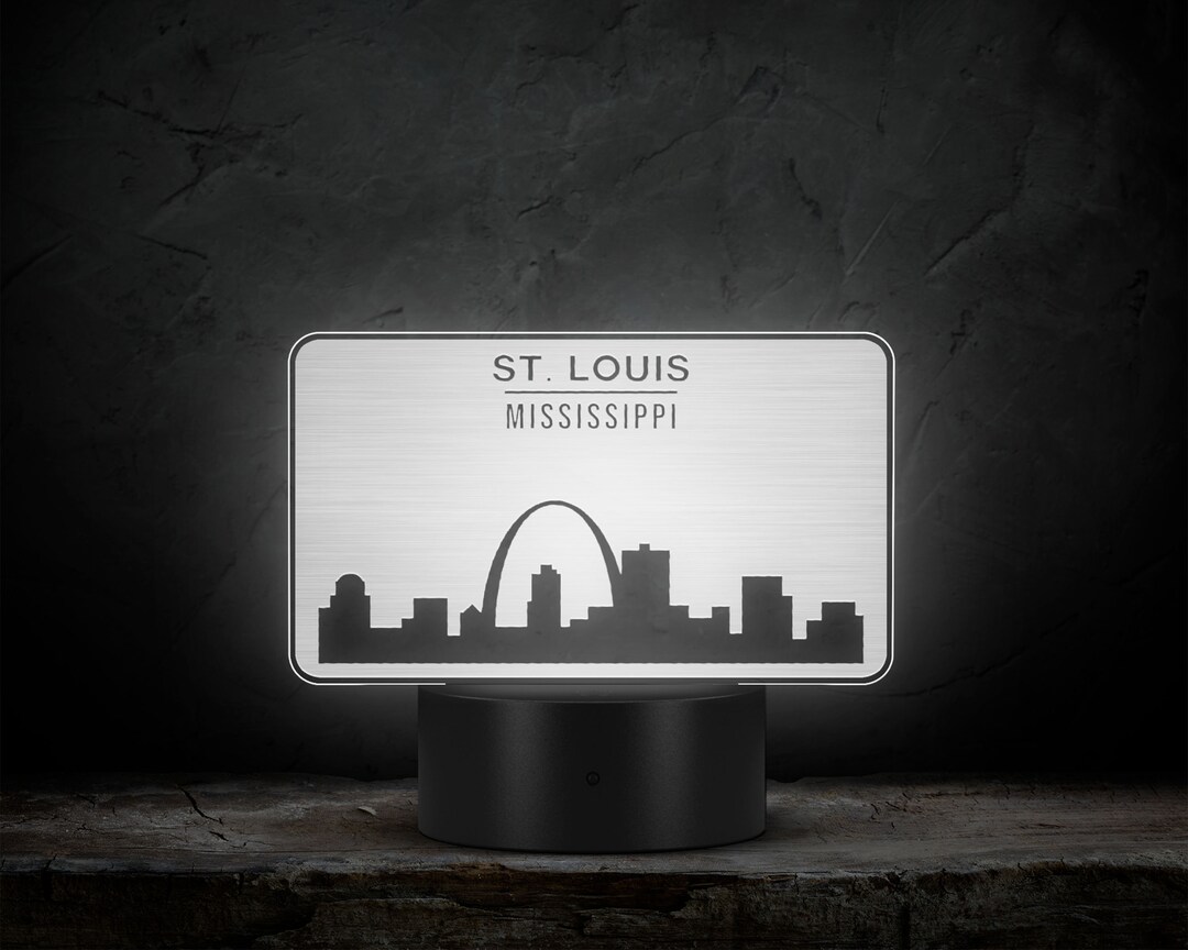 St. Louis City Skyline LED, Acrylic Sign, Neon Skyline for Bedroom - Etsy