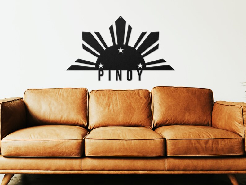 Stars and Sun Wall Art Pinoy Metal Sign Filipino Wall Art Home Decor ...