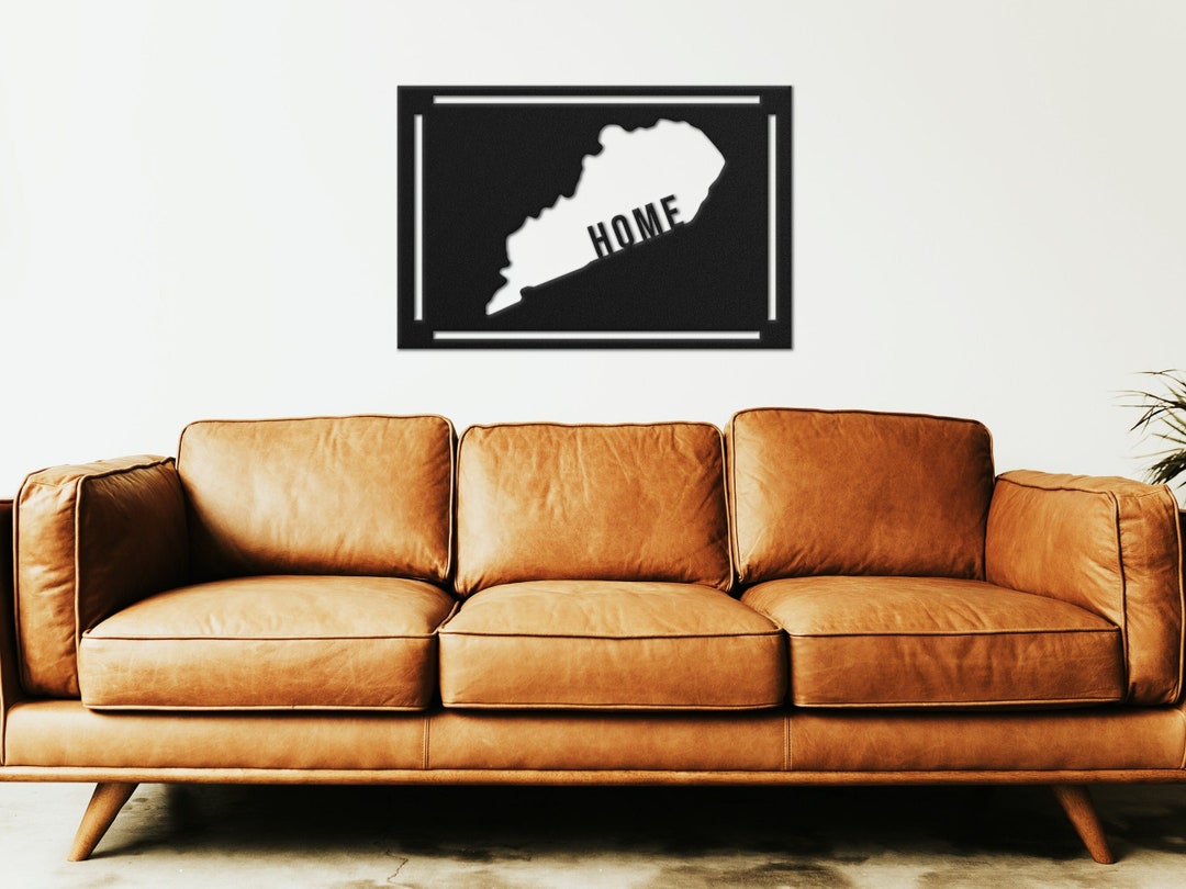 US States Maps, Kentucky Metal Wall Art, Personalized Name Sign, Laser ...