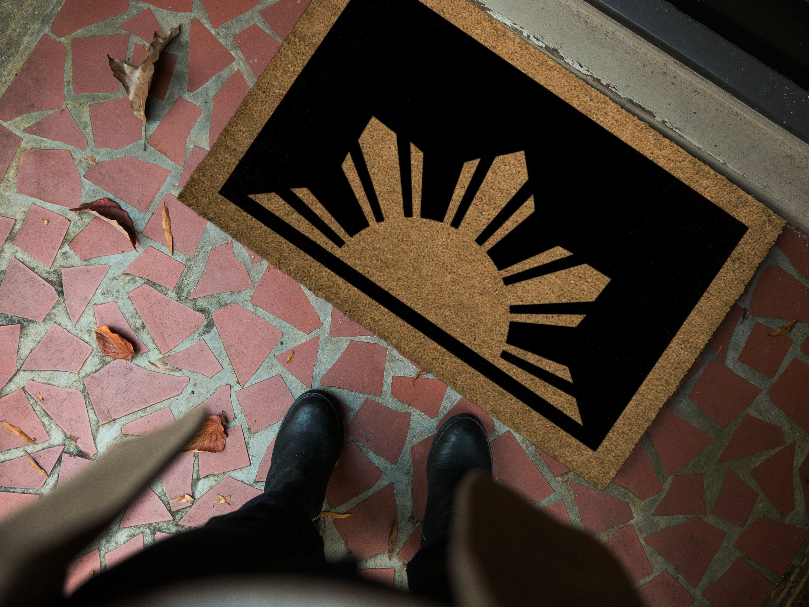 Coir Doormat CUSTOM ORDER, Modern Rug, Gift for Wedding, Housewarming ...