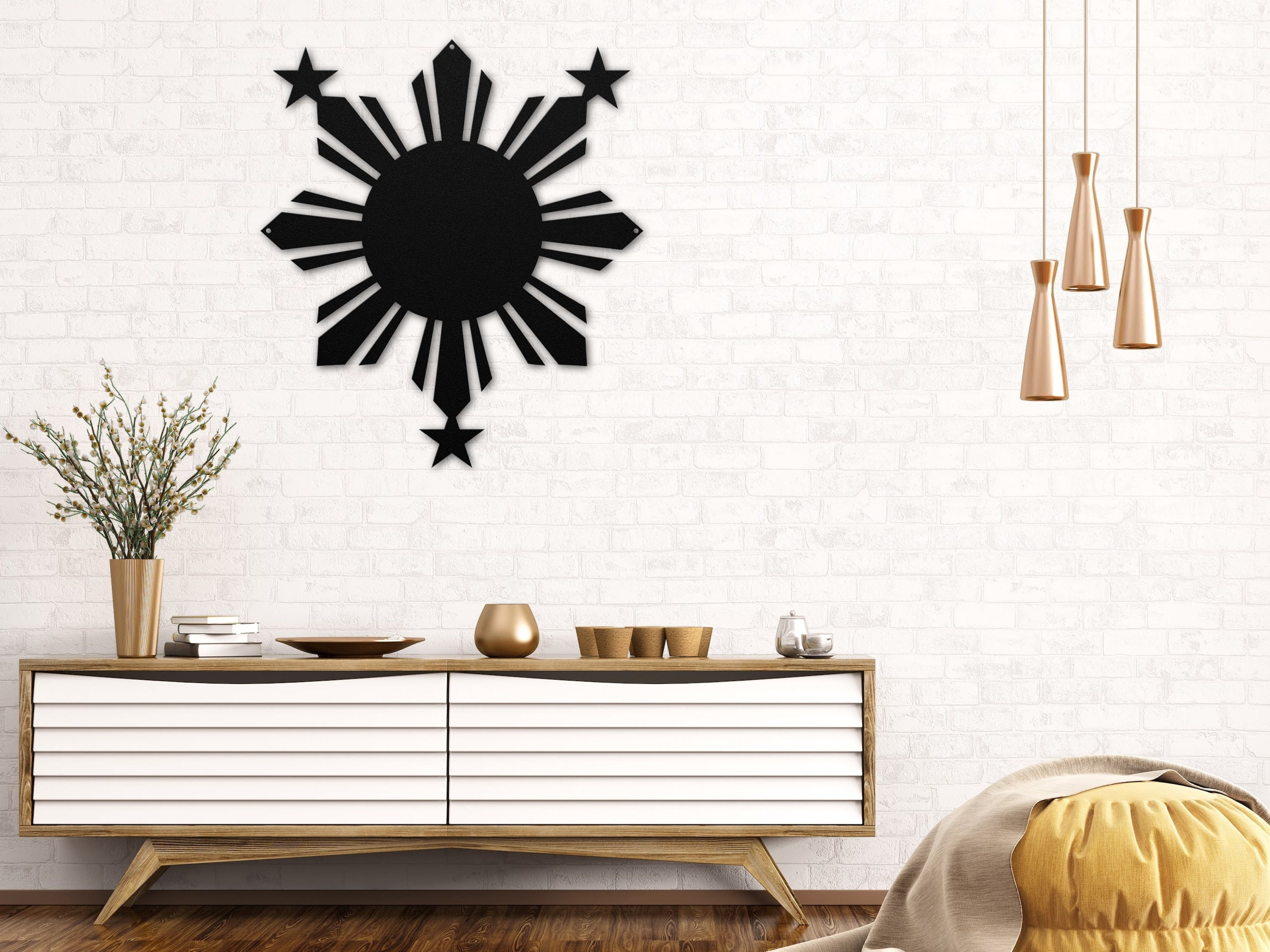 Filipino Sun And Stars Wallpaper