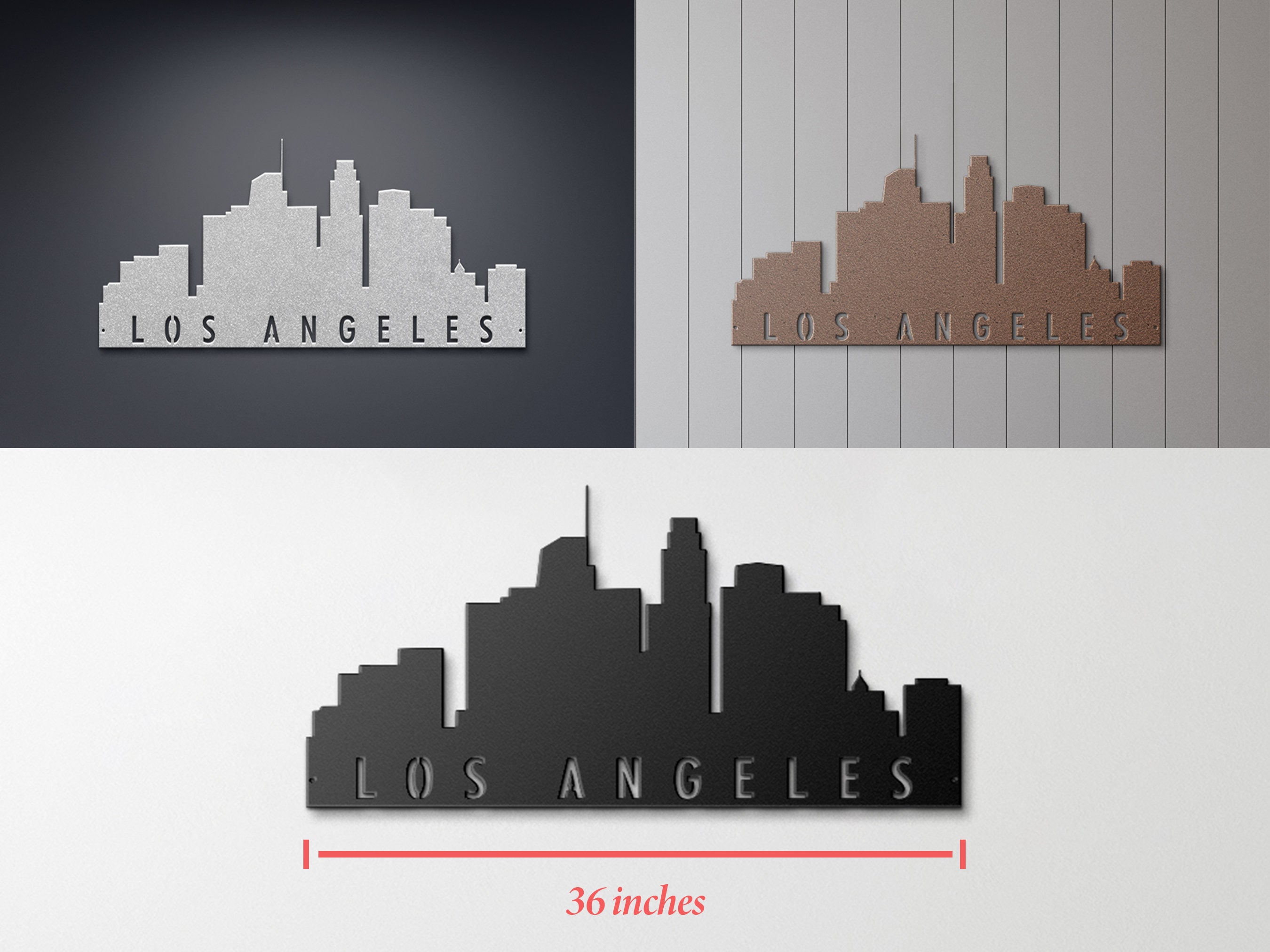 Large Custom Metal Sign, Personalized City Skyline Metal Art, Pick Your ...