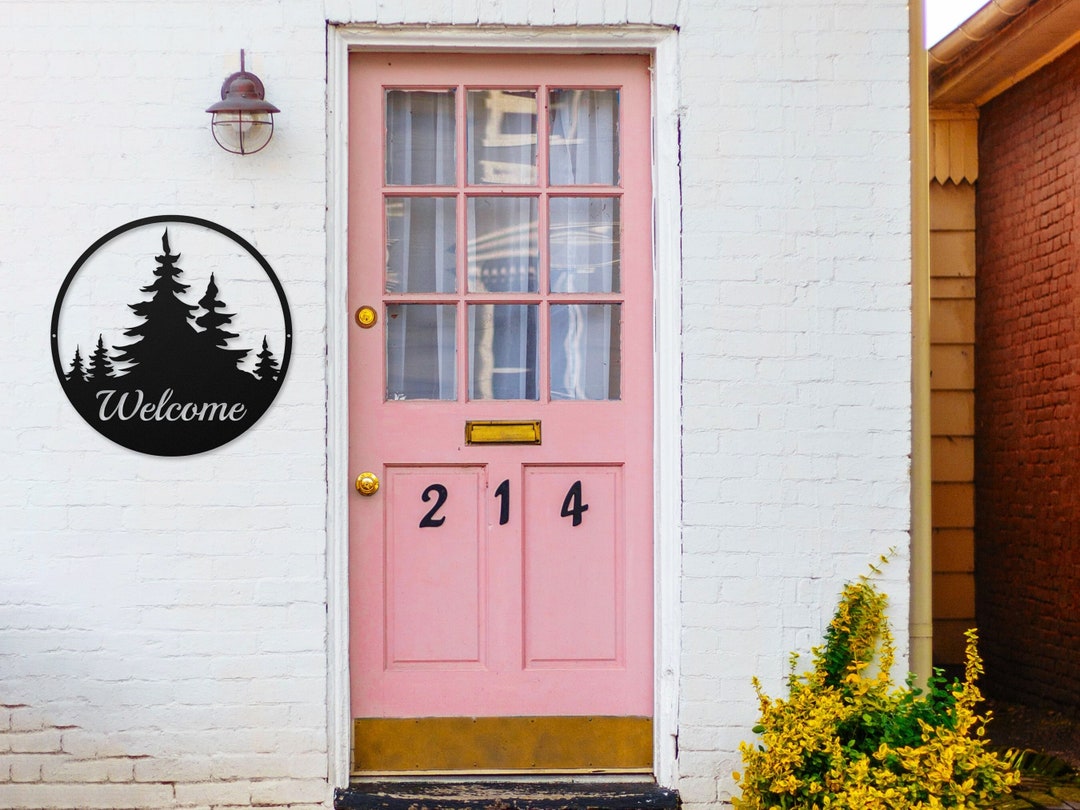 Welcome Sign, Metal Sign, Front Porch Welcome, Metal Laser Sign - Etsy