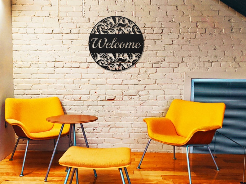 Welcome Sign Metal Wall Sign 002 - Etsy