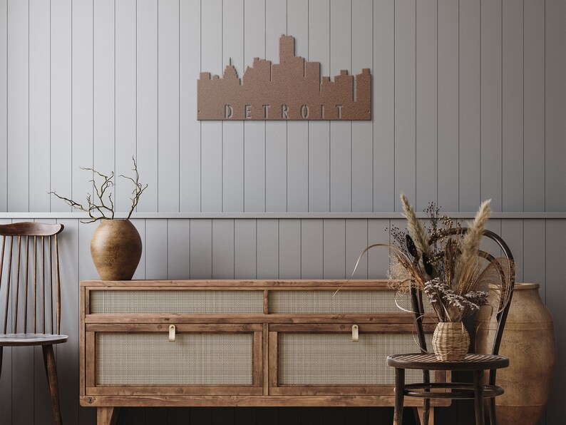 Detroit Metal Art, City Metal Sign, Custom Metal Art, Personalized Name ...