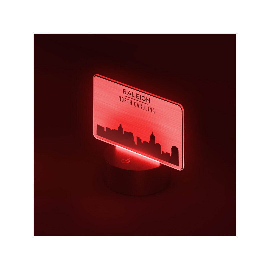 Raleigh City Skyline LED, Acrylic Sign, Neon Skyline for Bedroom - Etsy