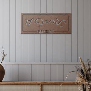 Baybayin Mabuhay Wall Art, Filipino Art, Philippines Gift, Metal Wall ...