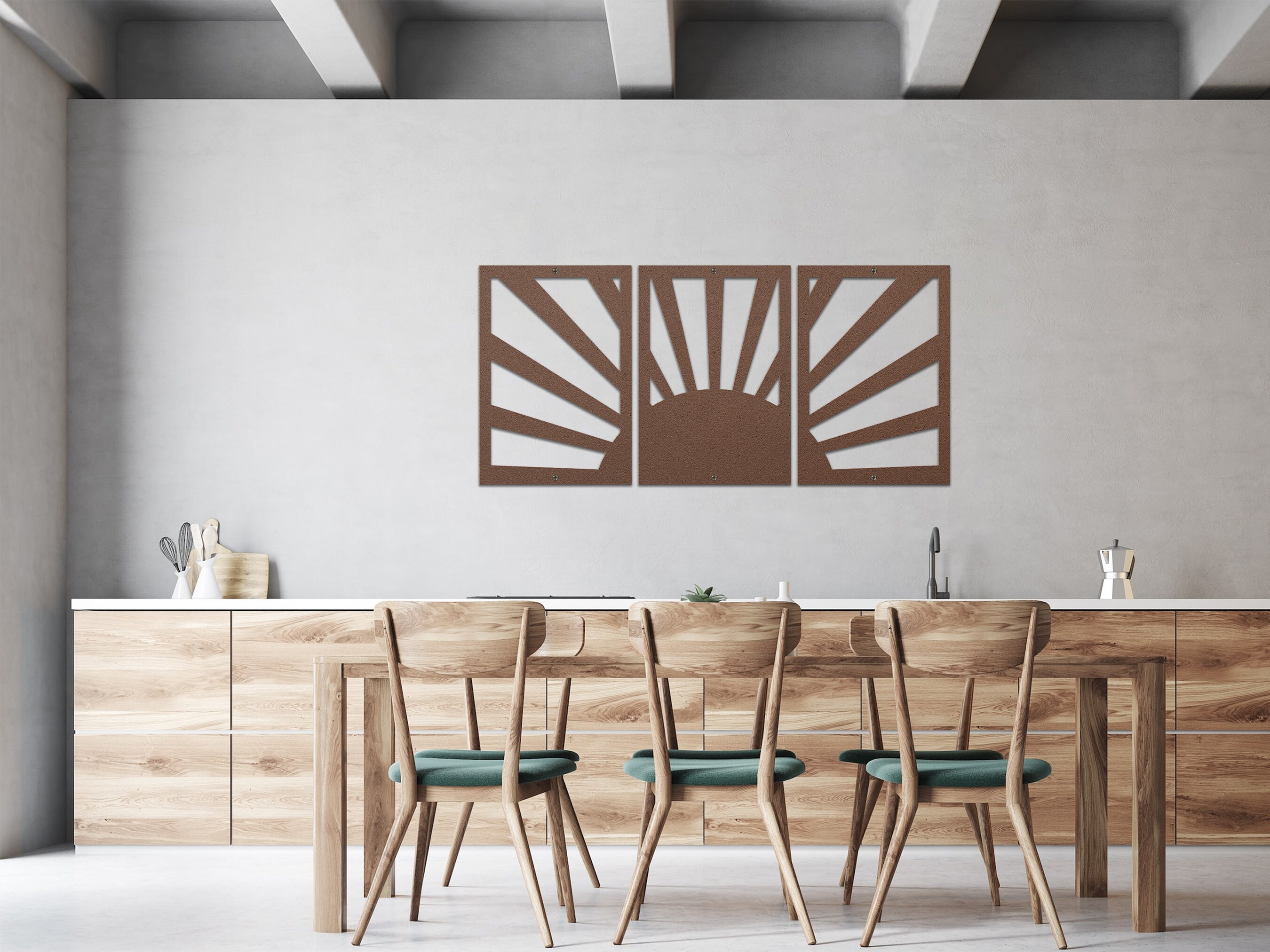 Sunset Metal Wall Art 3 Panel Wall Art Sunshine Metal Sign - Etsy