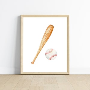 Baseball Wall Art, Baseball Theme Boy Bedroom Decor, Baseball Glove ...