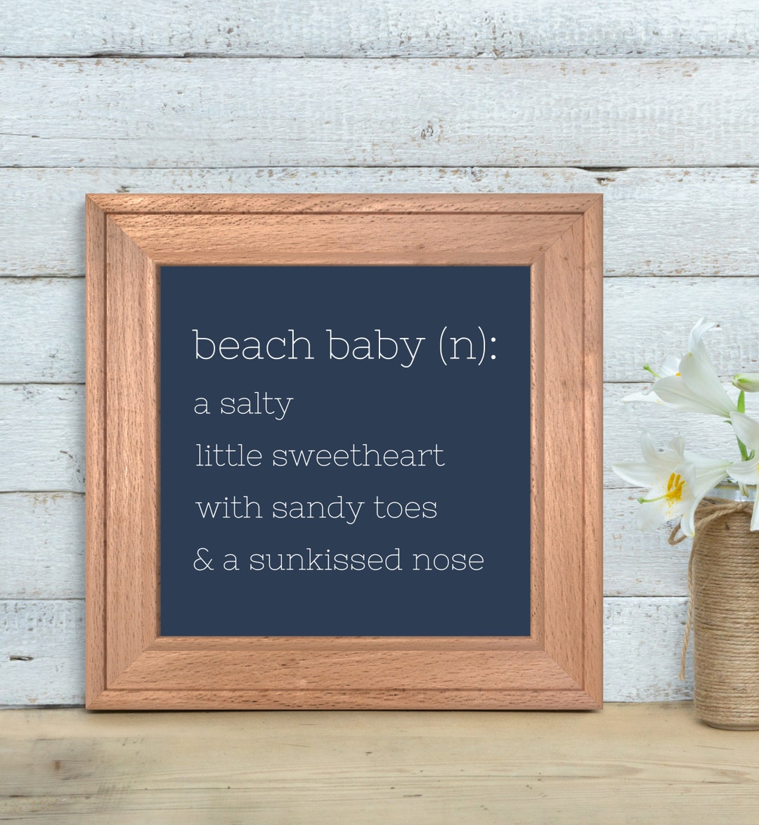 Beach Baby Wall Art, Nursery Sign, Coastal, Nautical, Beach Room or ...