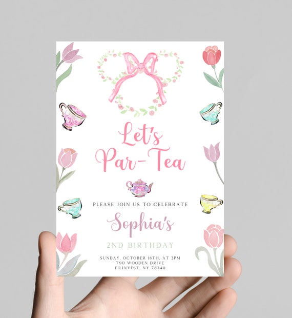 Little Girls Tea Party Invitation Wording