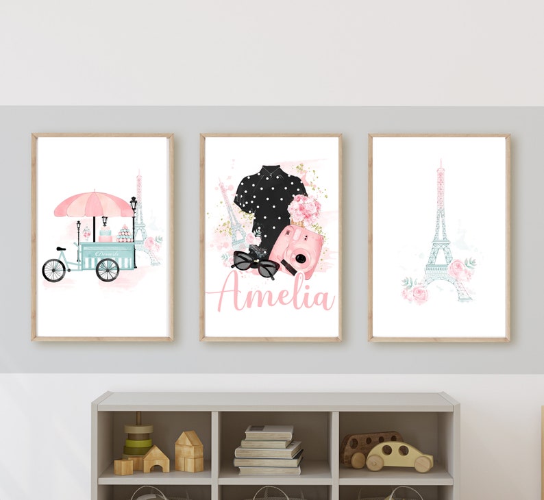 Vintage Paris Themed Girl Room Decor, Eiffel Tower, Parisian, Paris ...