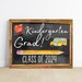Kindergarten Grad Sign, Graduation Sign, Last Day of School, Class of ...