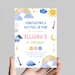 Rainbow and Weather Themed 3rd Birthday Party Invitation, Forecasting a ...