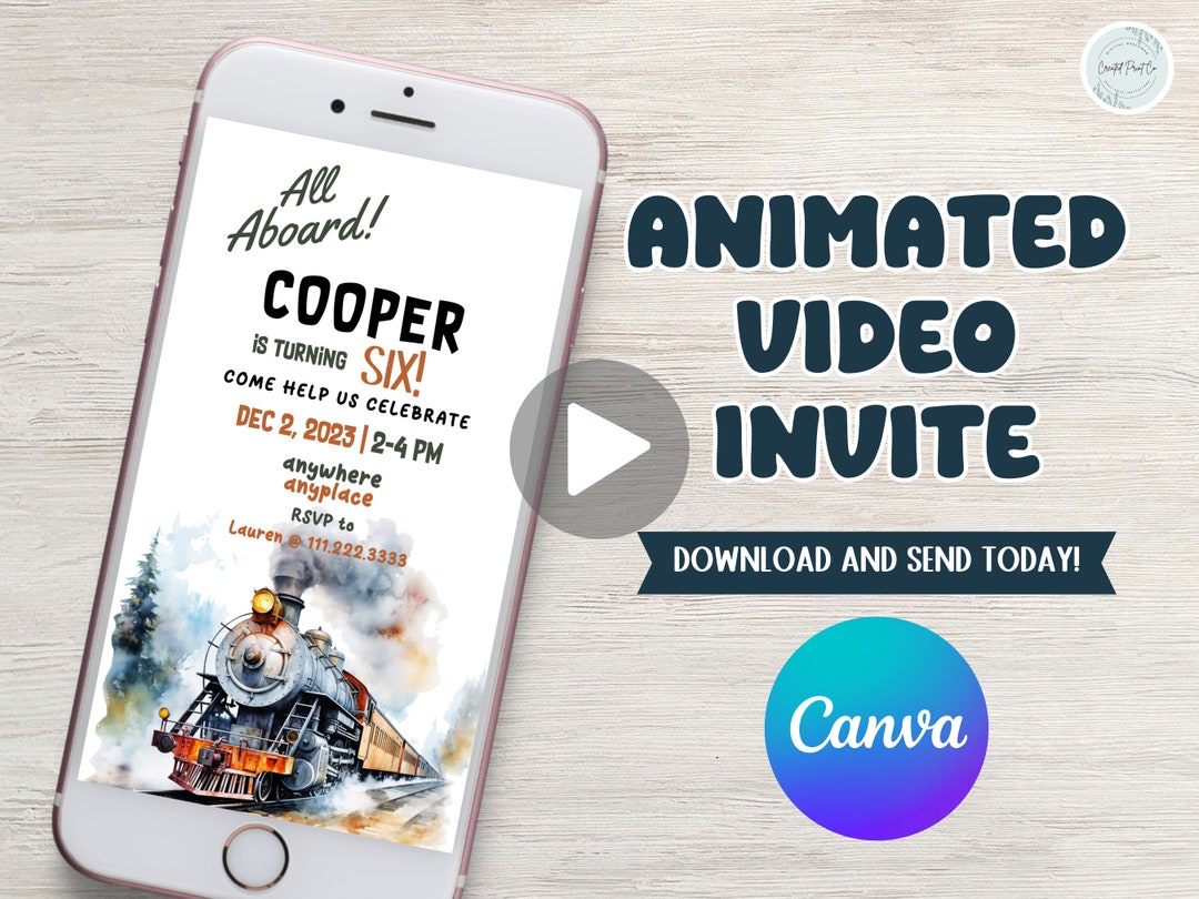 All Aboard the Birthday Train, Choo Choo Train Theme Birthday Video ...