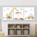 Construction Truck Nursery Decor, Excavator, Dump Truck Prints (set of ...
